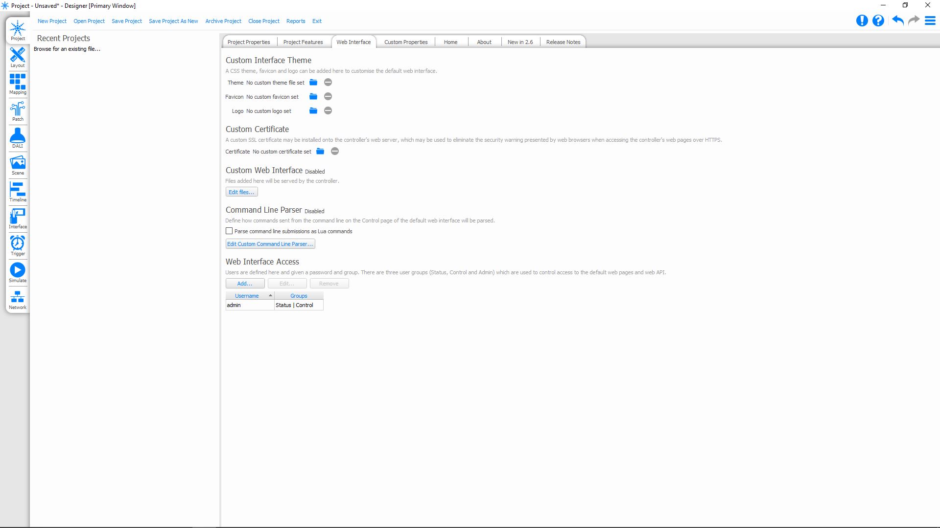 Web Interface