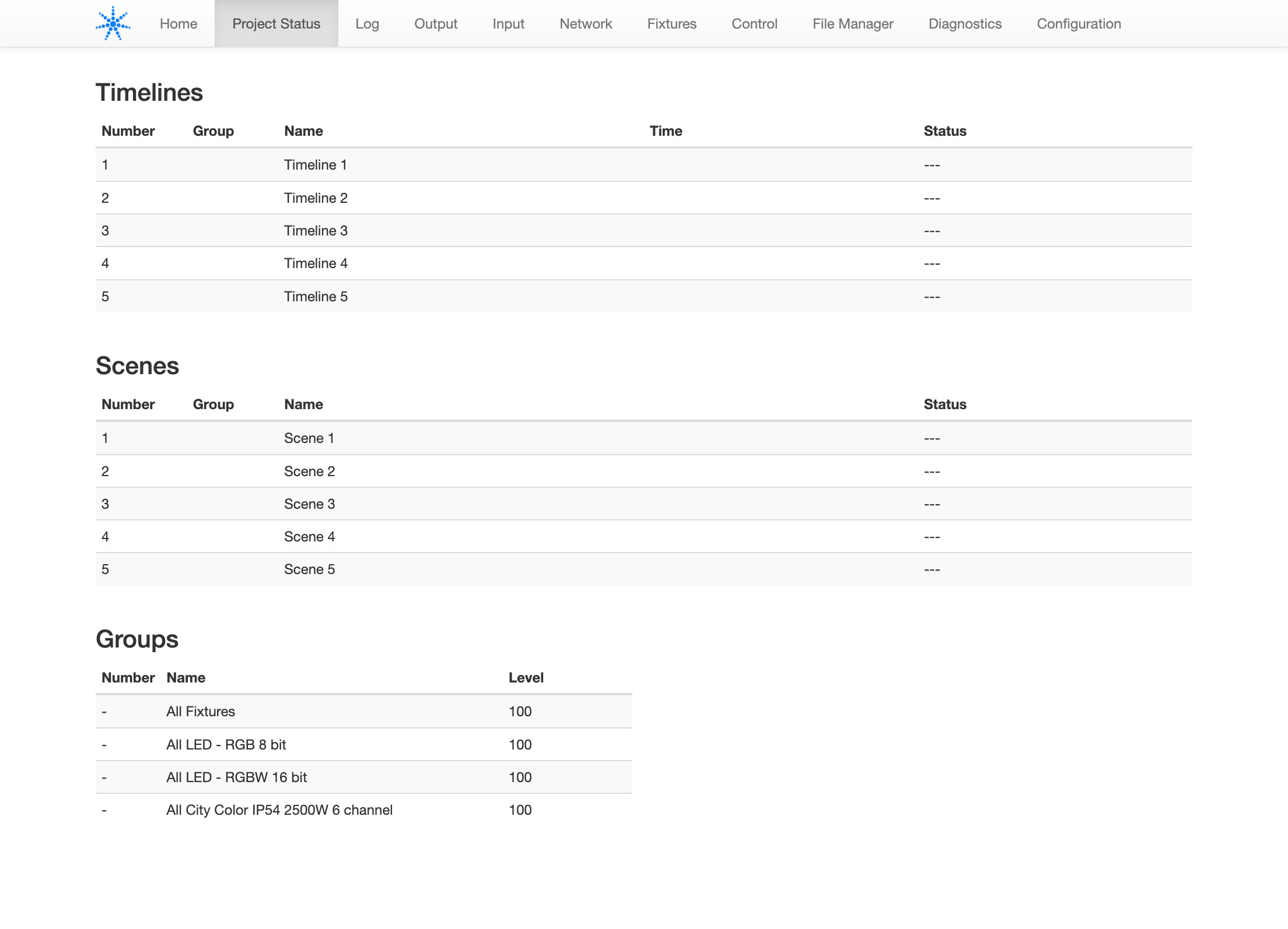 Default Web Interface